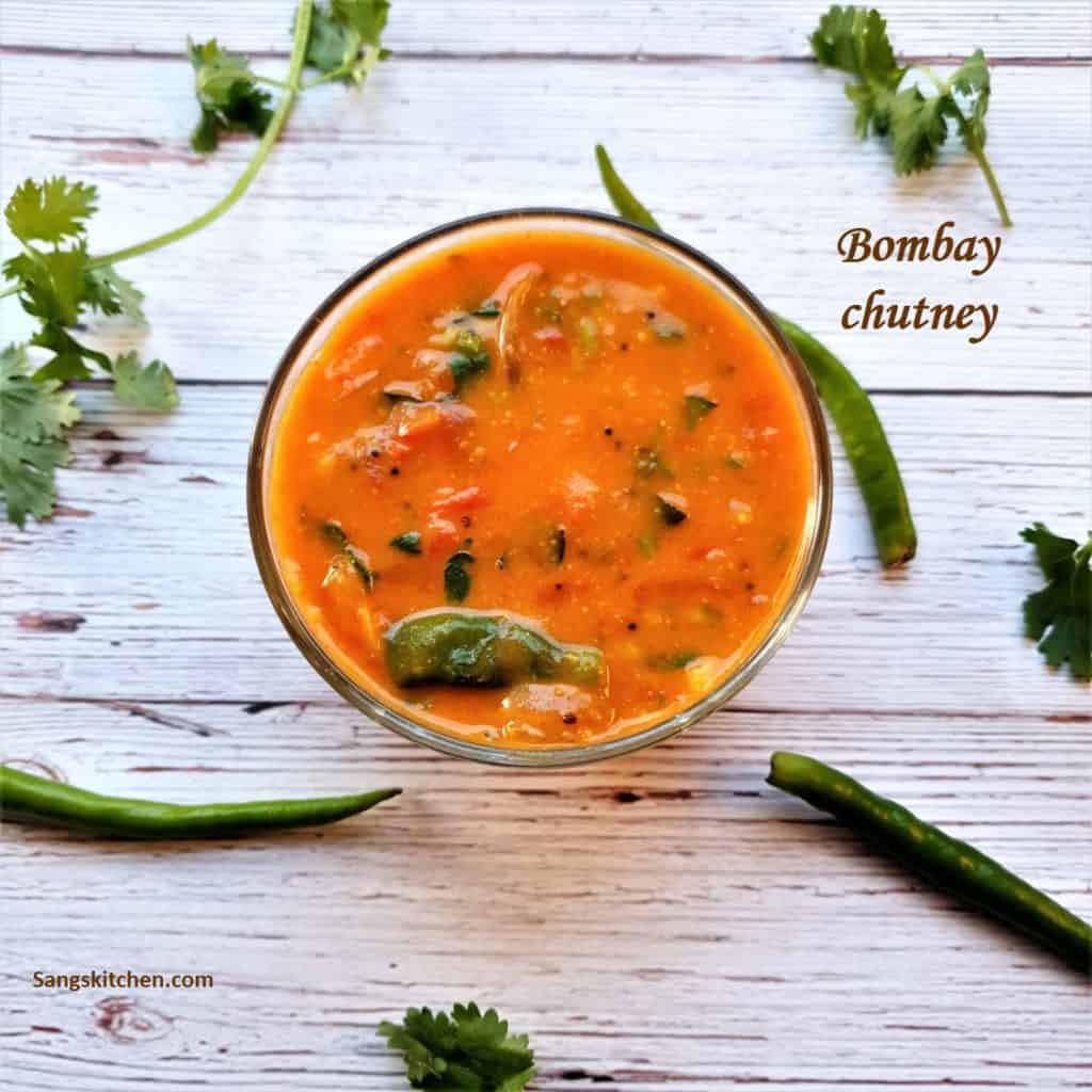 Bombay chutney | Besan (kadala maavu) gravy | Gram tomato gravy