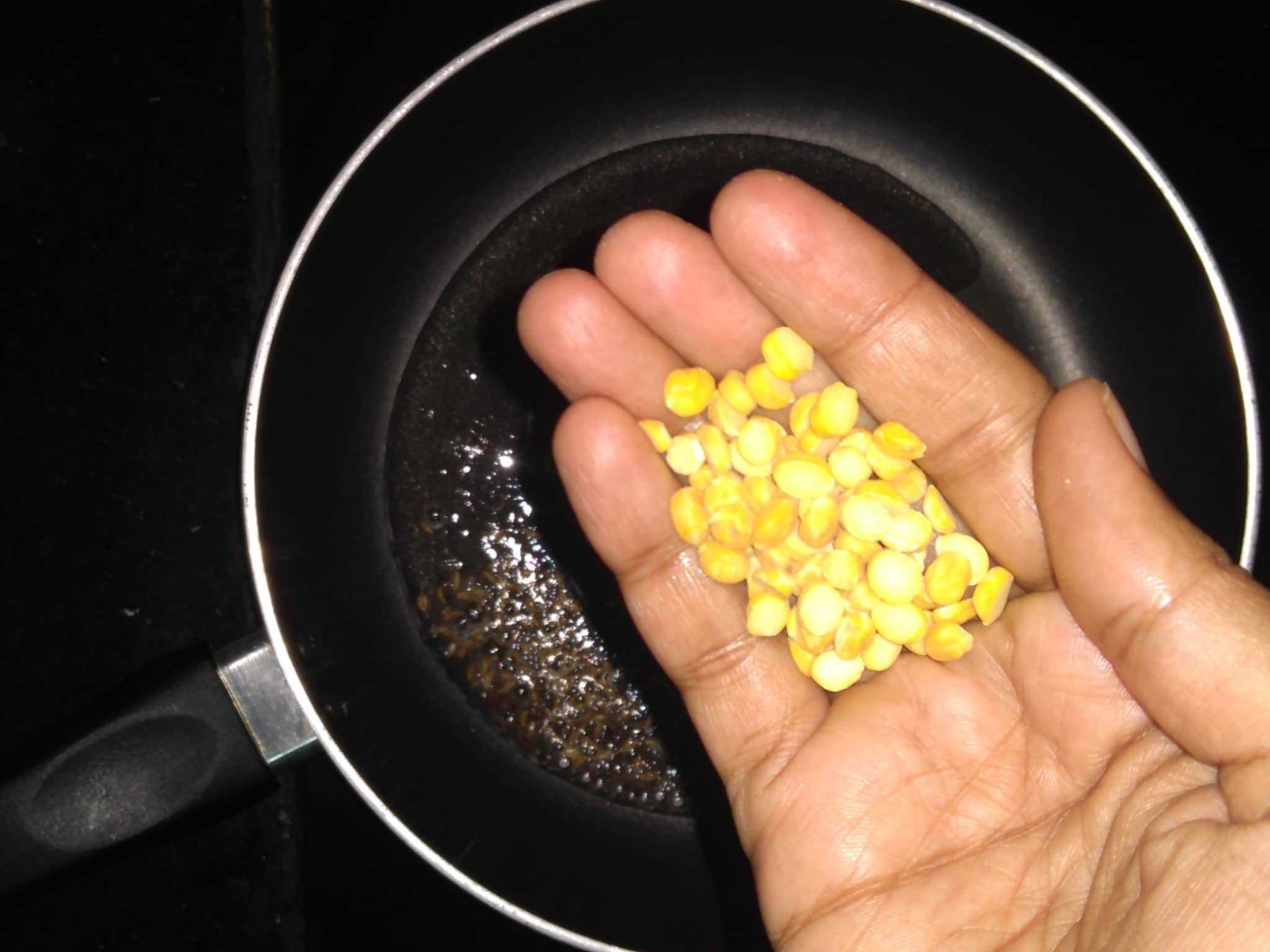 Sundal recipe | How to make kondakadalai sundal | White chana stir fry