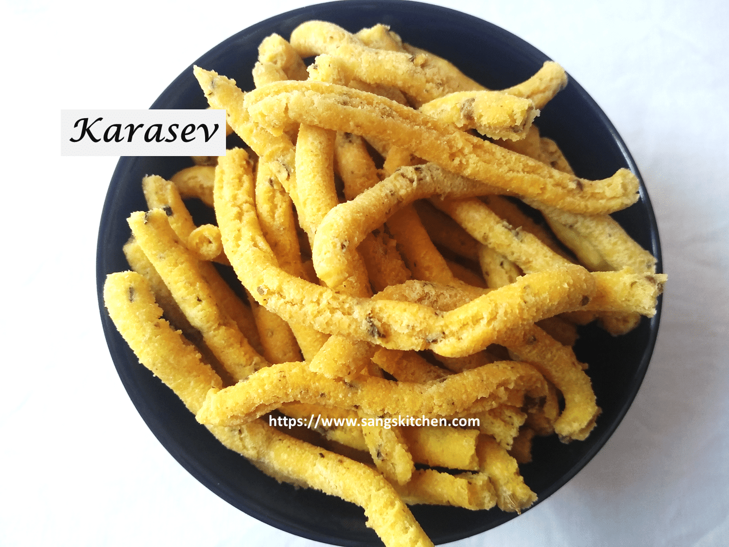 Karasev | Kara sevu | How to make Kara sev recipe - sangskitchen
