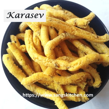 Karasev | Kara sevu | How to make Kara sev recipe | sangskitchen
