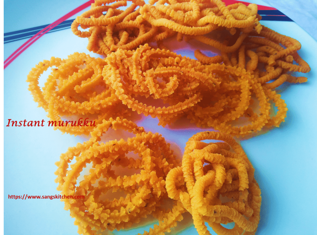 Murukku recipe | How to make instant murukku | sangskitchen