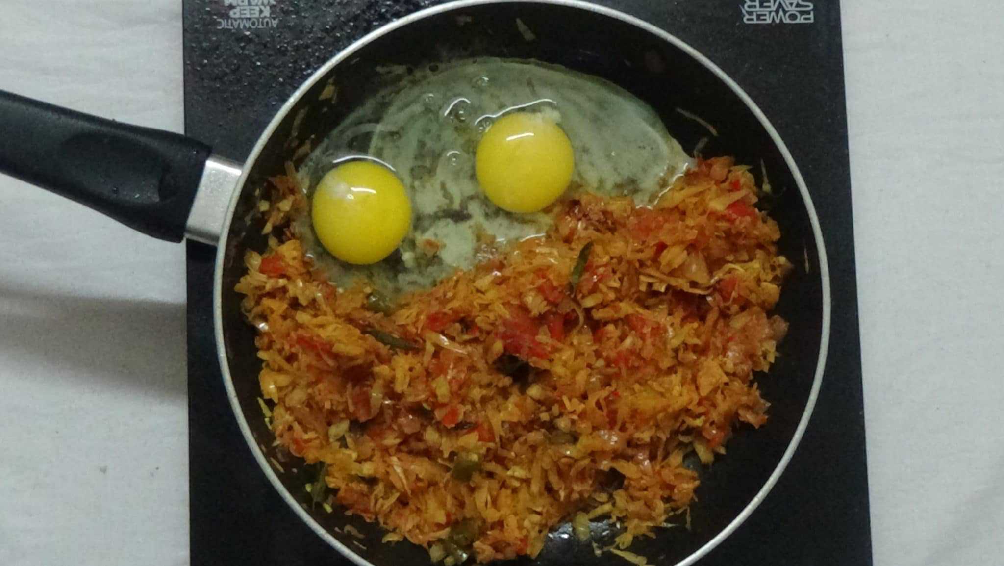 Cabbage egg masala | Cabbage masala with eggs | sangskitchen