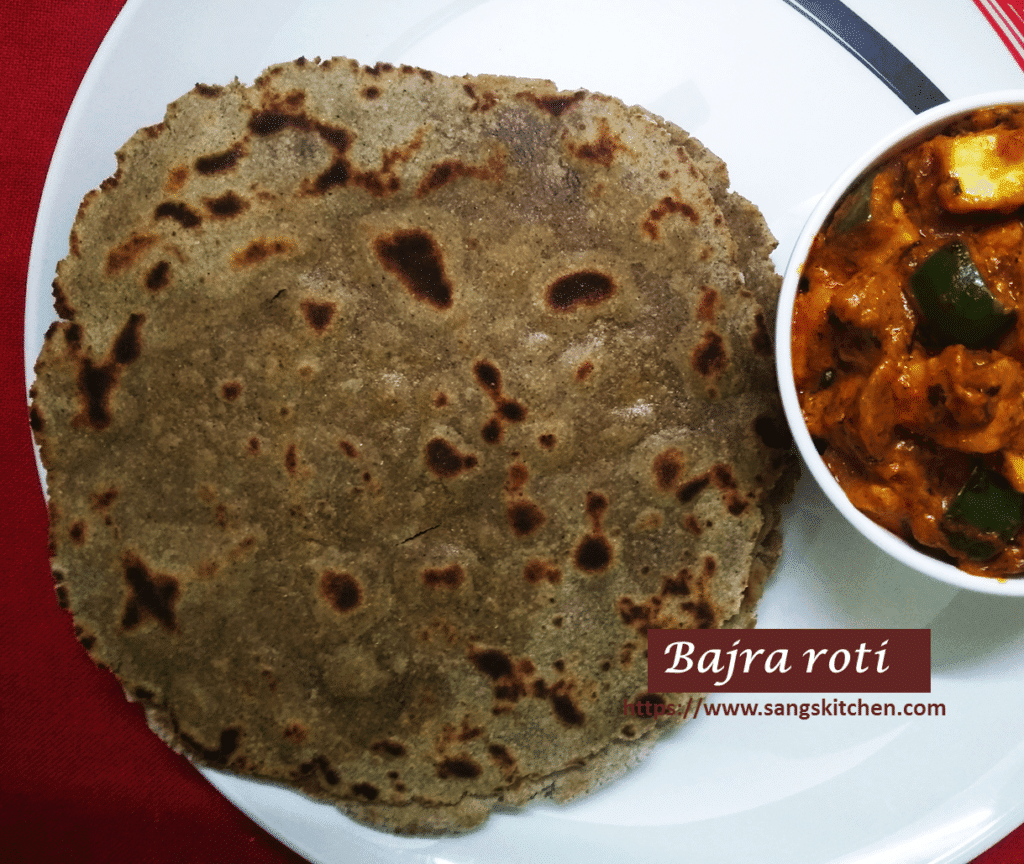 Bajra roti | Kambu roti | Pearl millet chapati | sangskitchen
