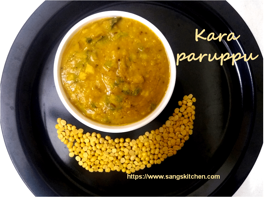 Kara paruppu | Spicy dal recipe | Kaara parupu with onion | sangskitchen