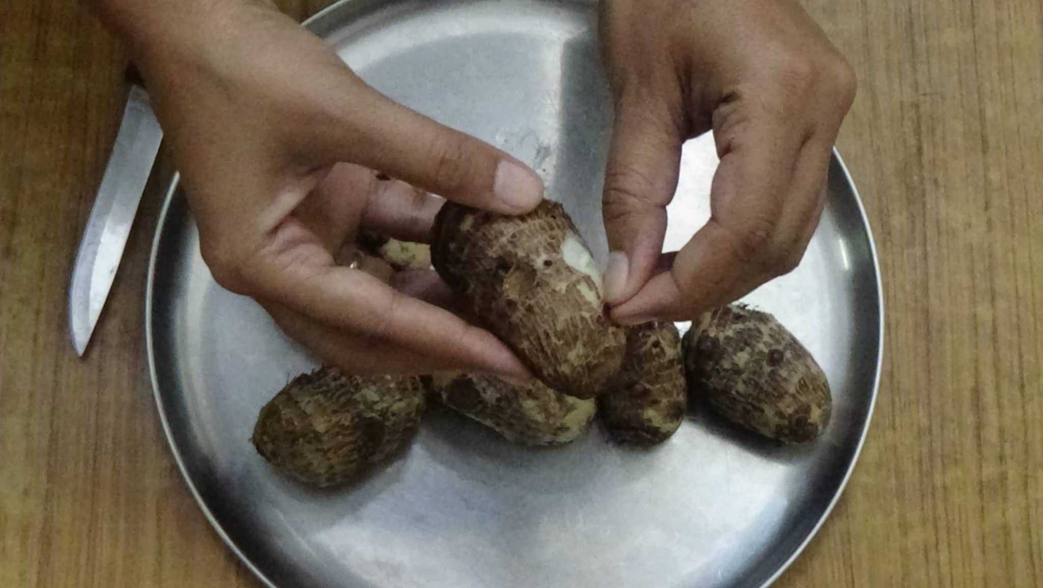 Arbi roast | Seppankizhangu varuval | Cheppankizhangu fry recipe