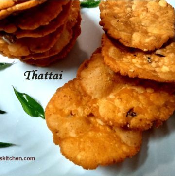 Thattai recipe | How to make crispy Thattu vadai - sangskitchen