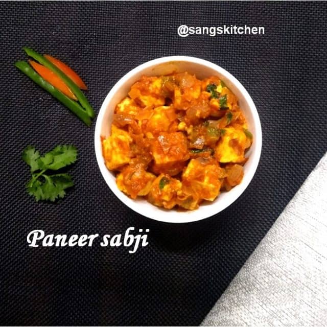 Paneer sabji | Simple Paneer sabzi recipe | sangskitchen