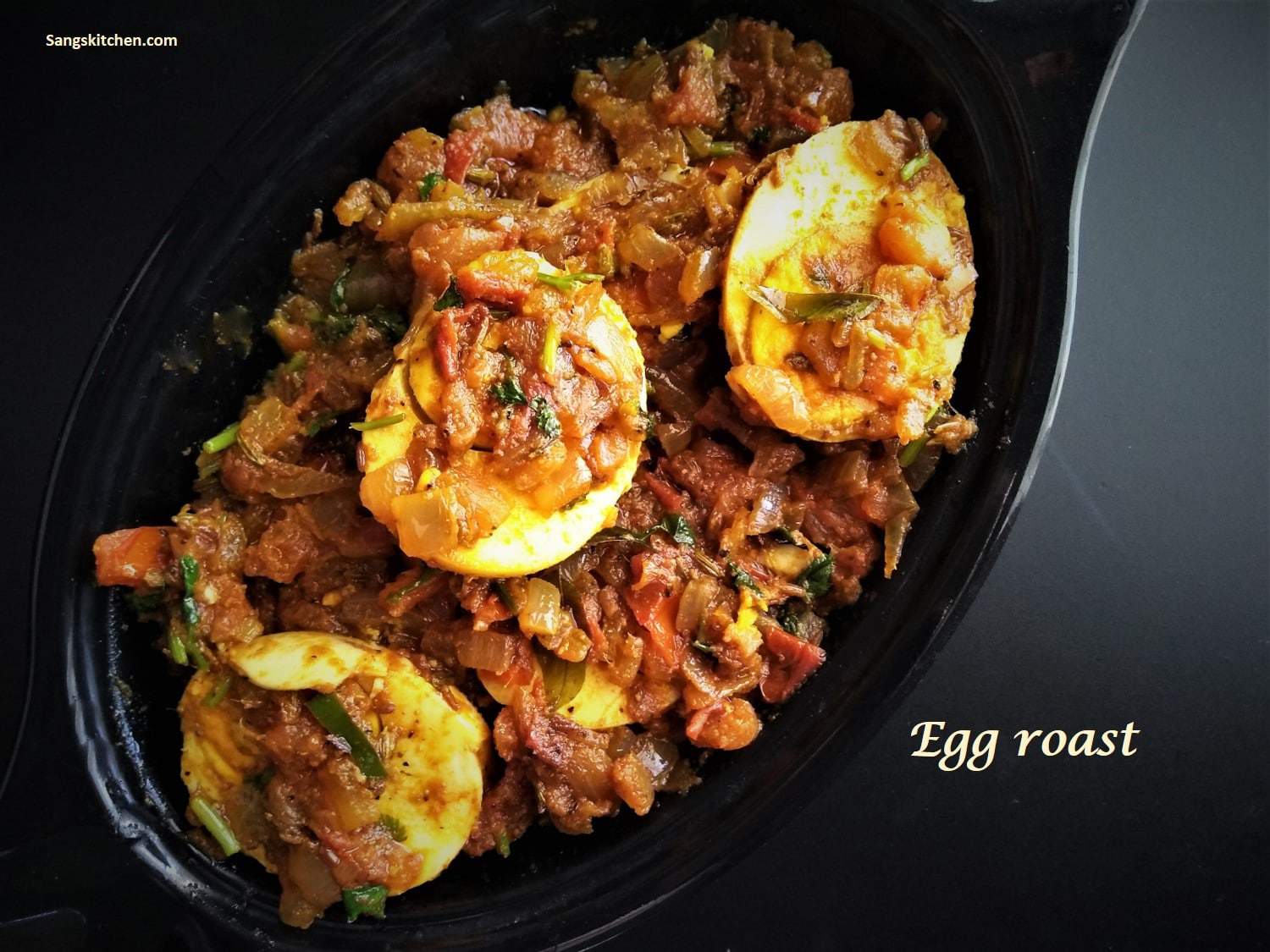 Kerala Egg roast | Nadan Mutta roast | Spicy Egg fry | sangskitchen